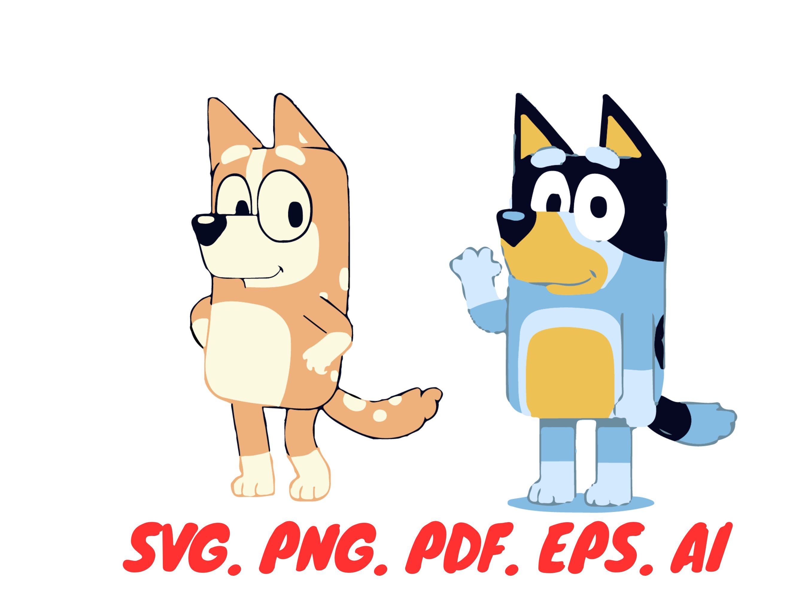 Bluey And Bingo Digital Instant Download Bluey Svg Bluey Png Etsy