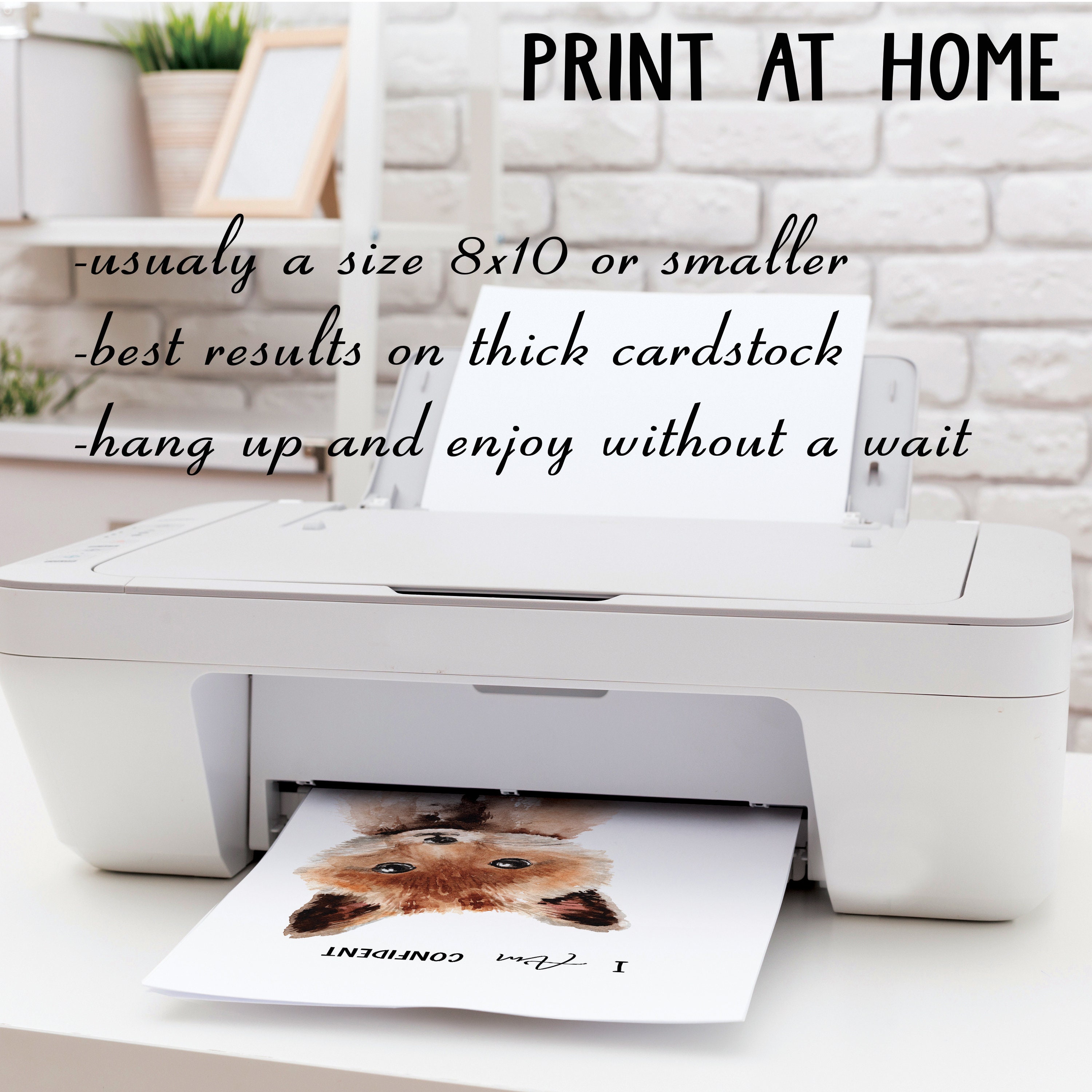 Positive Affirmations, Baby Animals, Printable Wall Art, Woodland ...