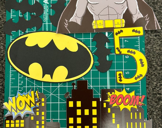 Batman Cake Topper Set - Etsy