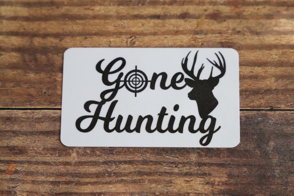 Gone Hunting Bullseye Sticker Decal - Etsy