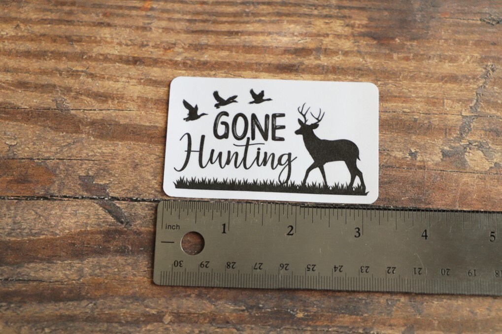 Gone Deer Hunting Sticker Decal - Etsy