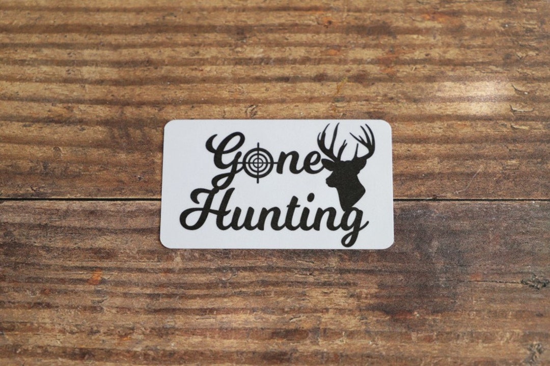 Gone Hunting Bullseye Sticker Decal - Etsy