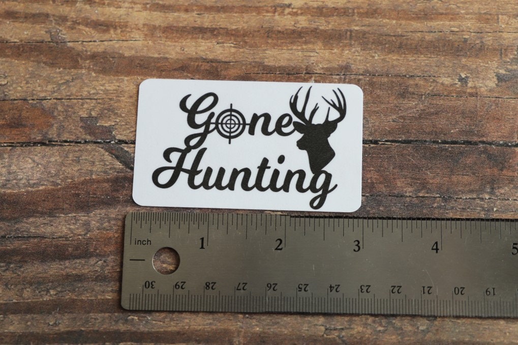 Gone Hunting Bullseye Sticker Decal - Etsy