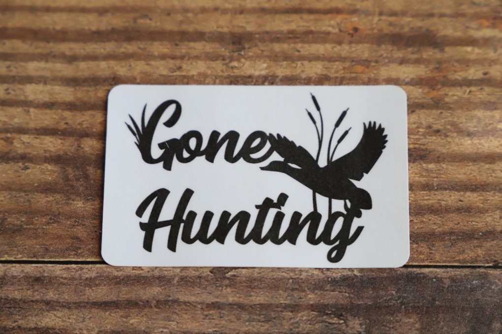Gone Duck Hunting Sticker Decal - Etsy