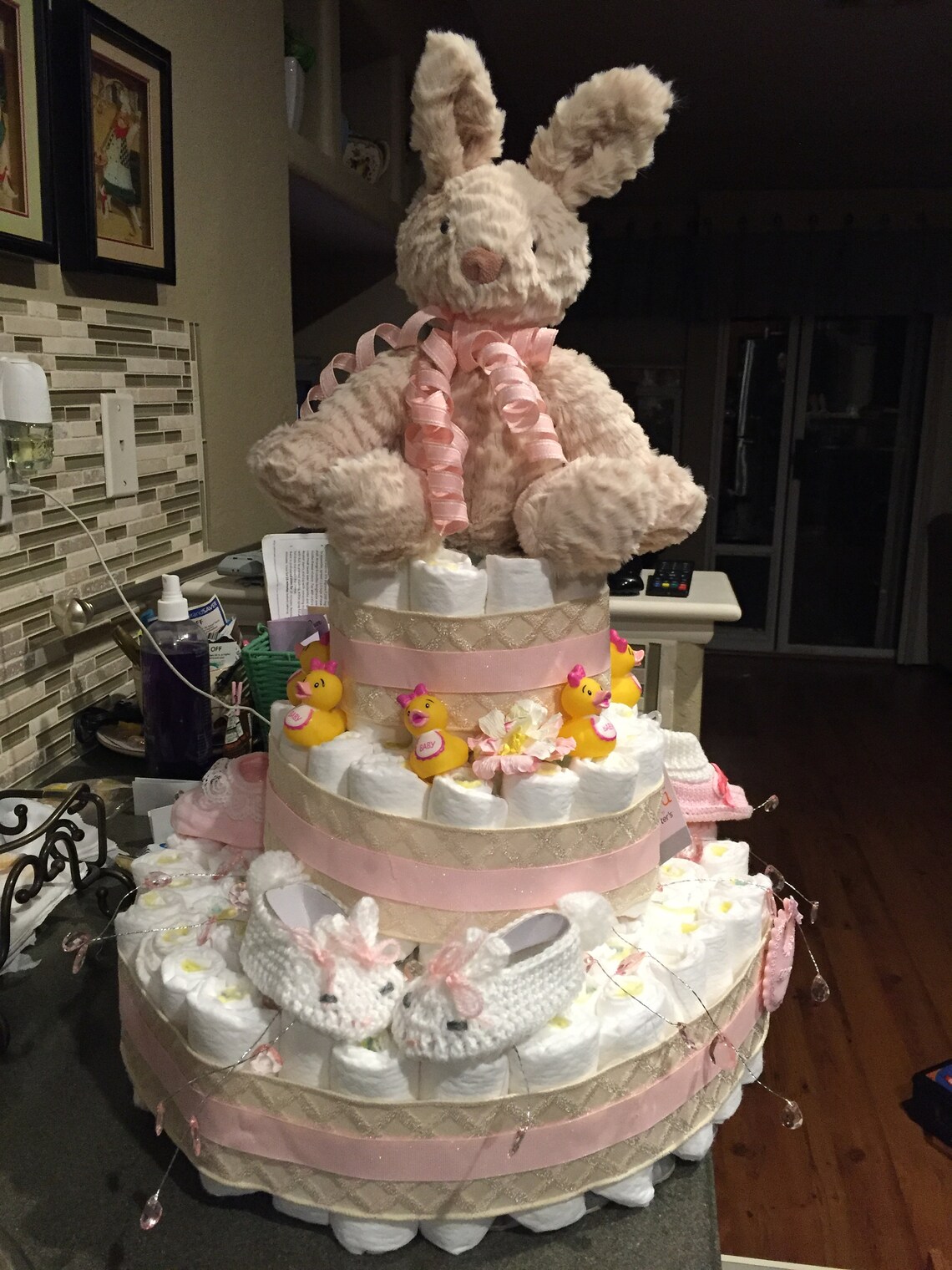 Custom Diaper Cakes Centerpiece for Baby Shower Present Owl - Etsy