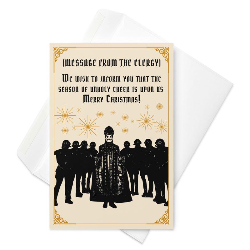 Christmas Ghosts Card - Etsy