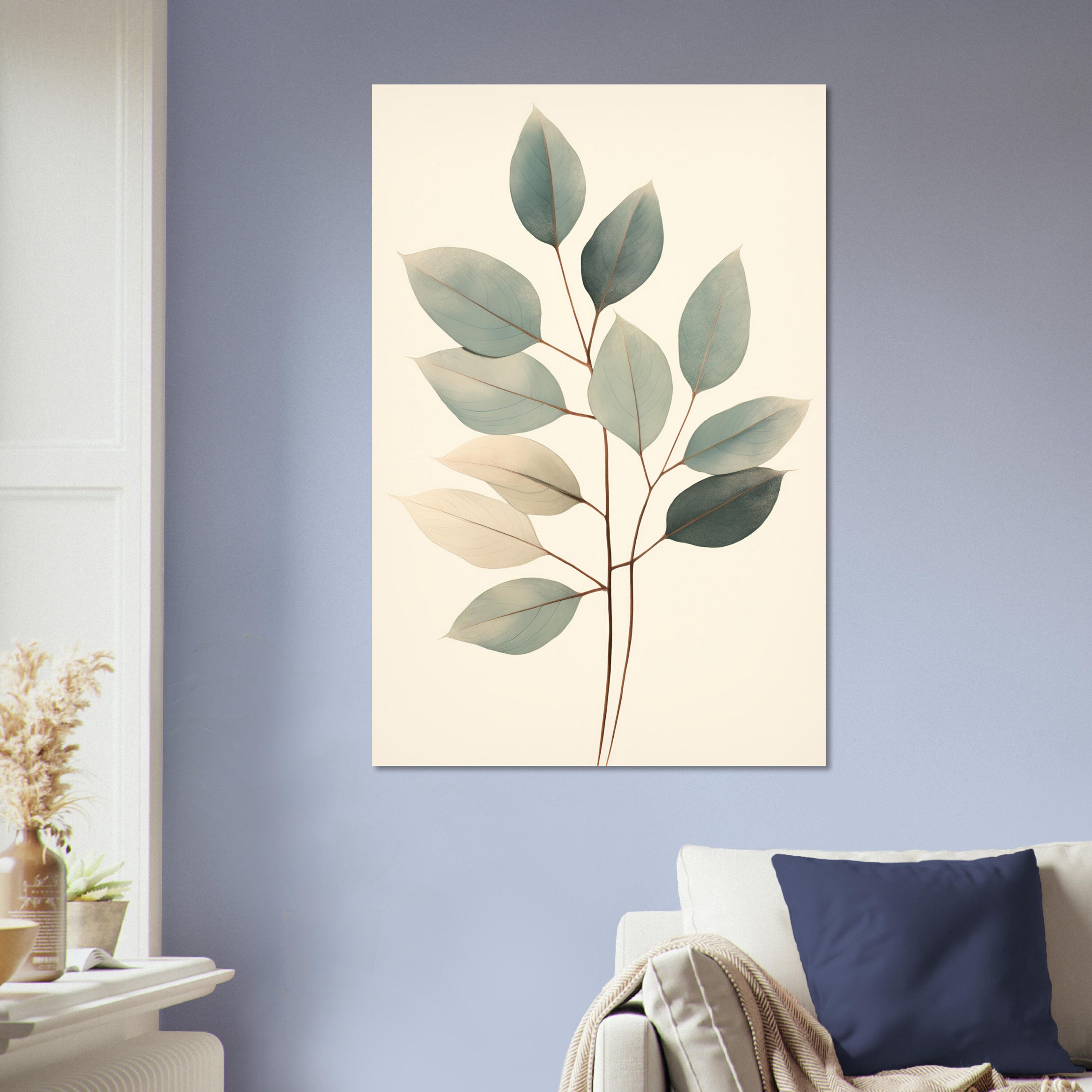 Green Eucalyptus Print - Botanical Art Print, Eucalyptus Wall Decor ...