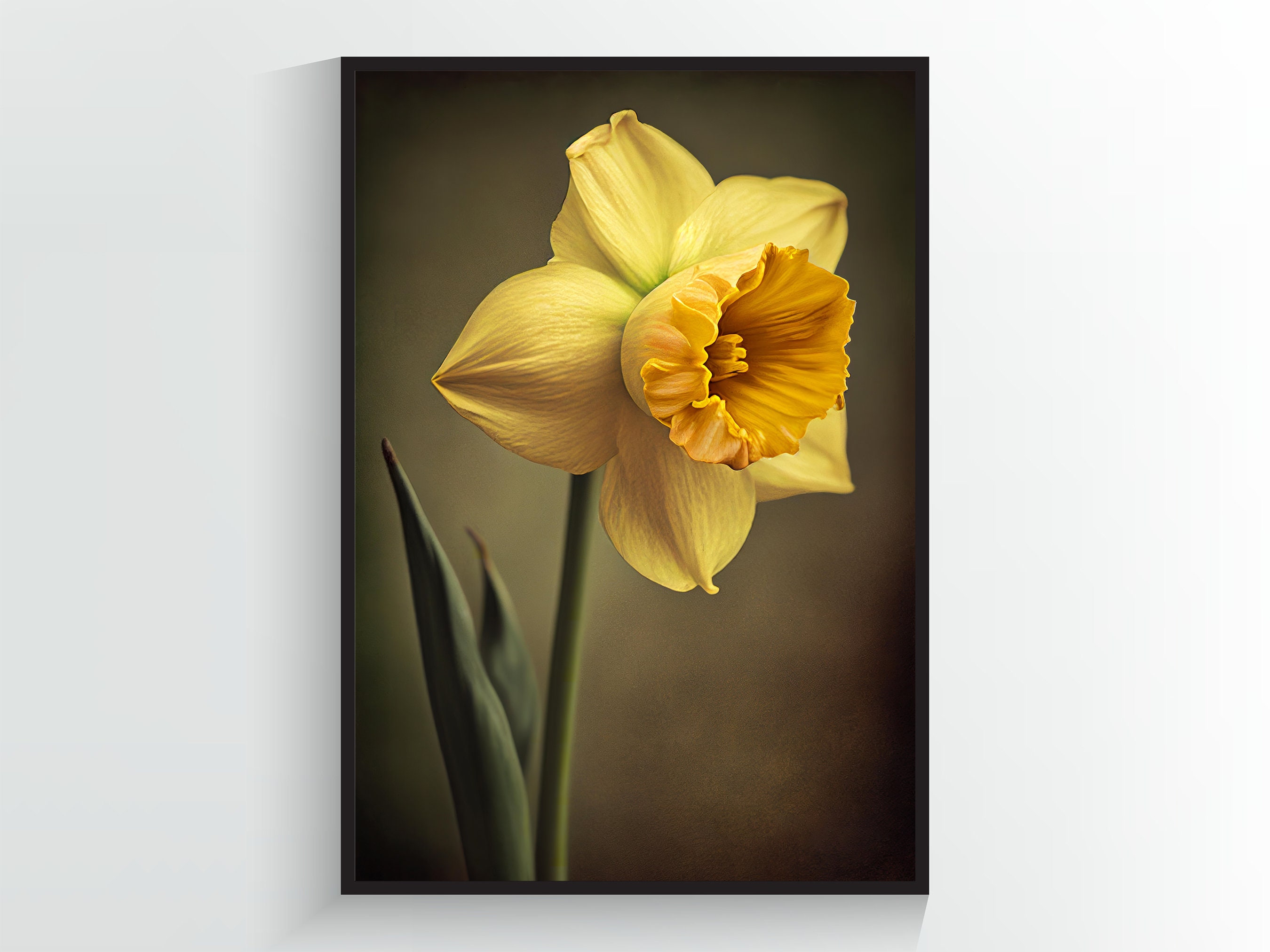Set of 3 Daffodils Flower Art Print A2/A3/A4/A5/A6 DIGITAL DOWNLOAD ...