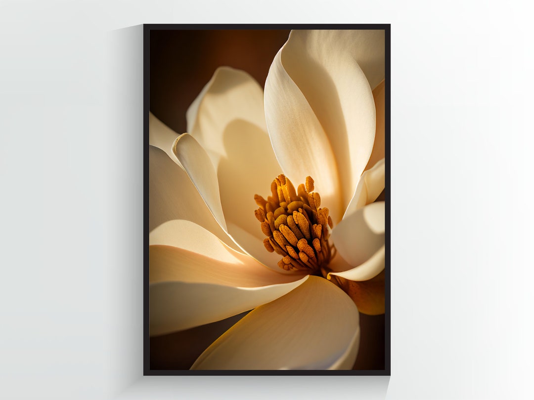 Magnolia Close-up - Flower Art Print - A2/A3/A4/A5/A6 DIGITAL DOWNLOAD ...