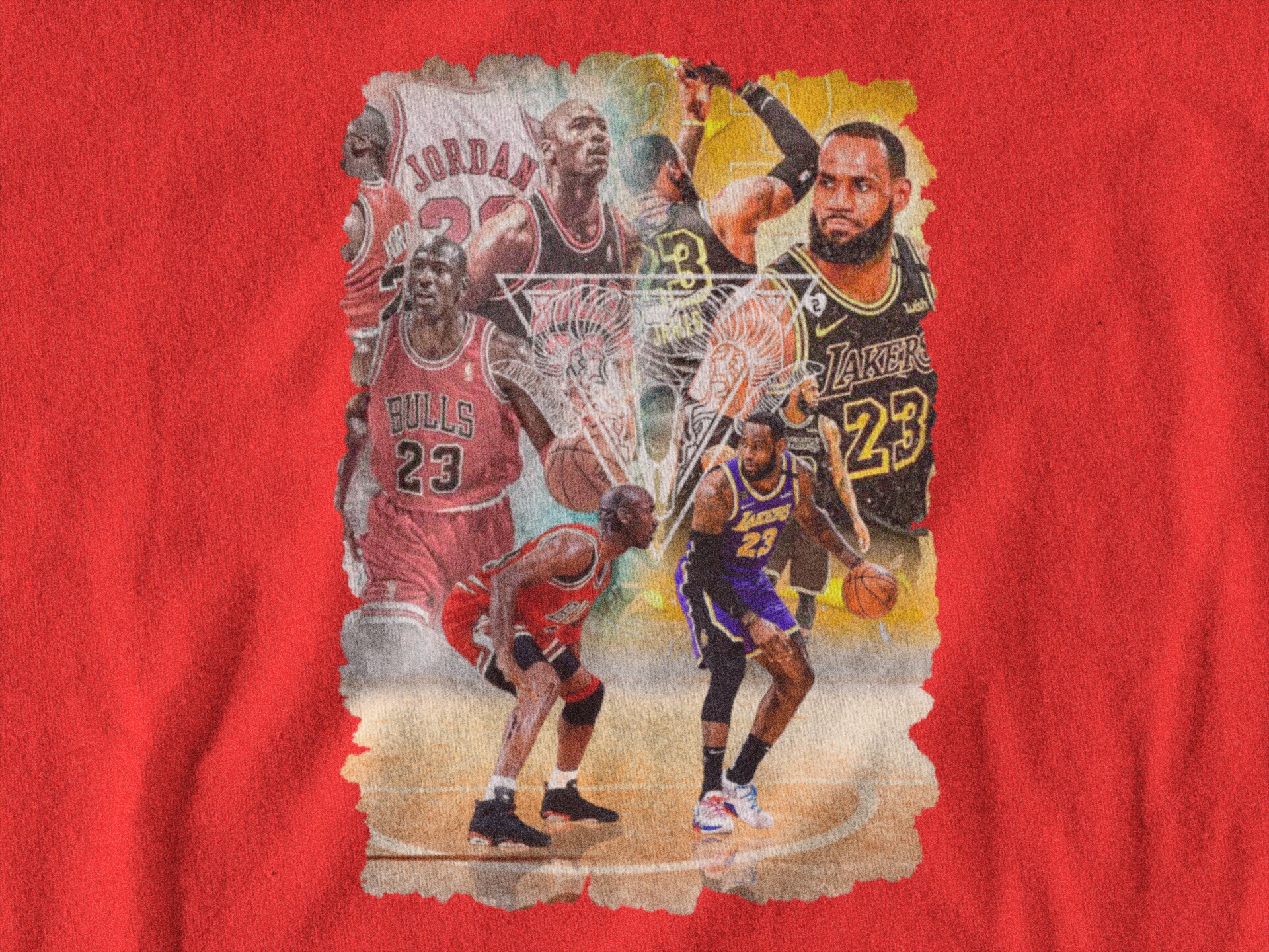 Michael Jordan Lebron James Nba PNG DTF Sublimation DTG - Etsy