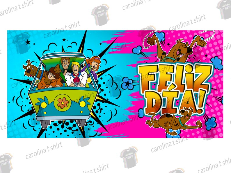 Scooby Doo Tazas Sublimación PNG Sublimation - Etsy