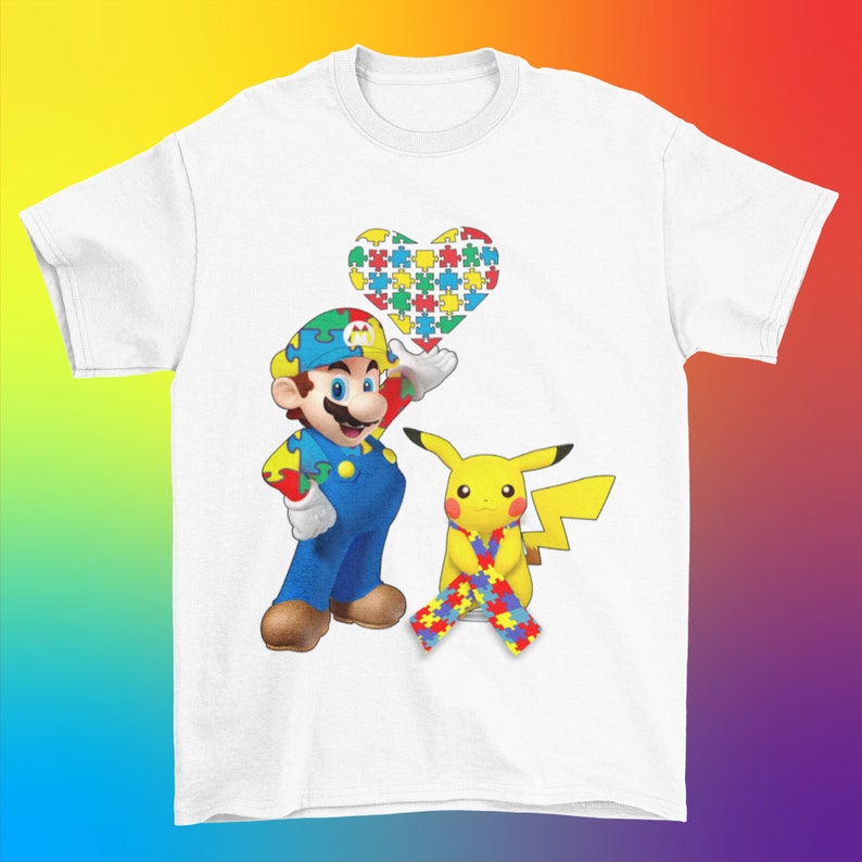 Mario Pikachu Autism PNG Sublimation DTF Sublimation DTG - Etsy