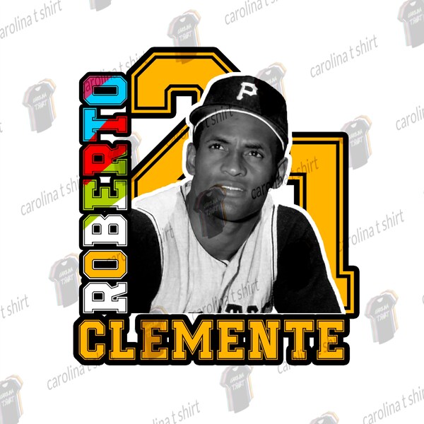 Roberto Clemente Svg - Etsy
