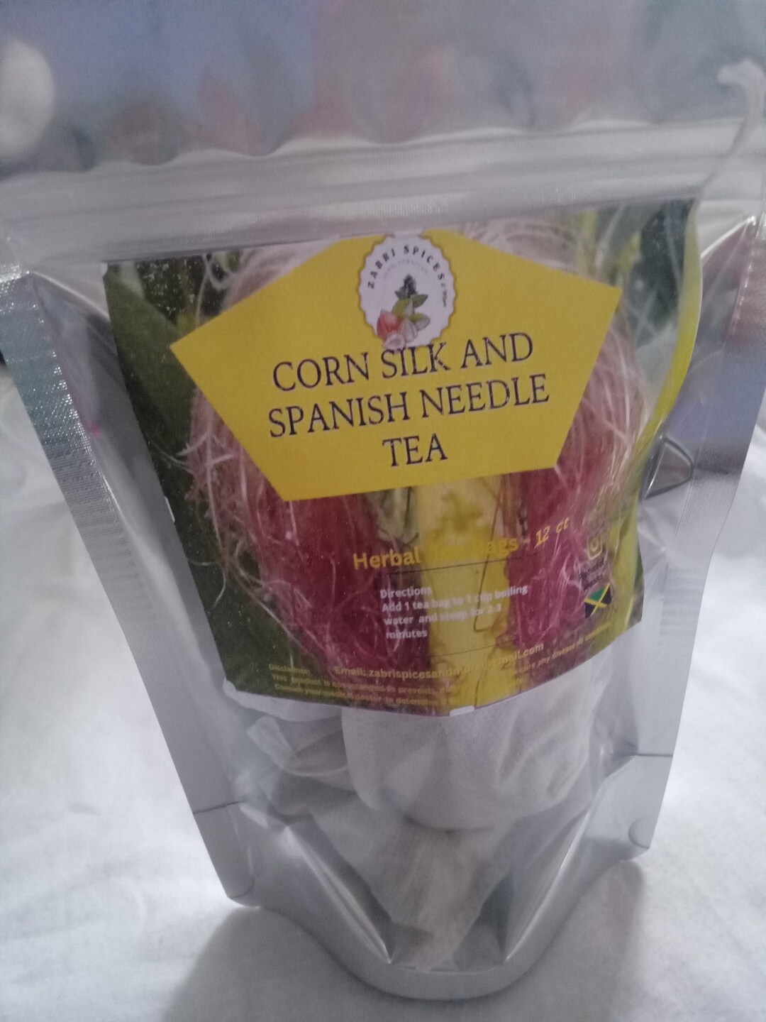 Corn Silk & Spanish Needle Tea Bags 12 CT in Pack - Etsy