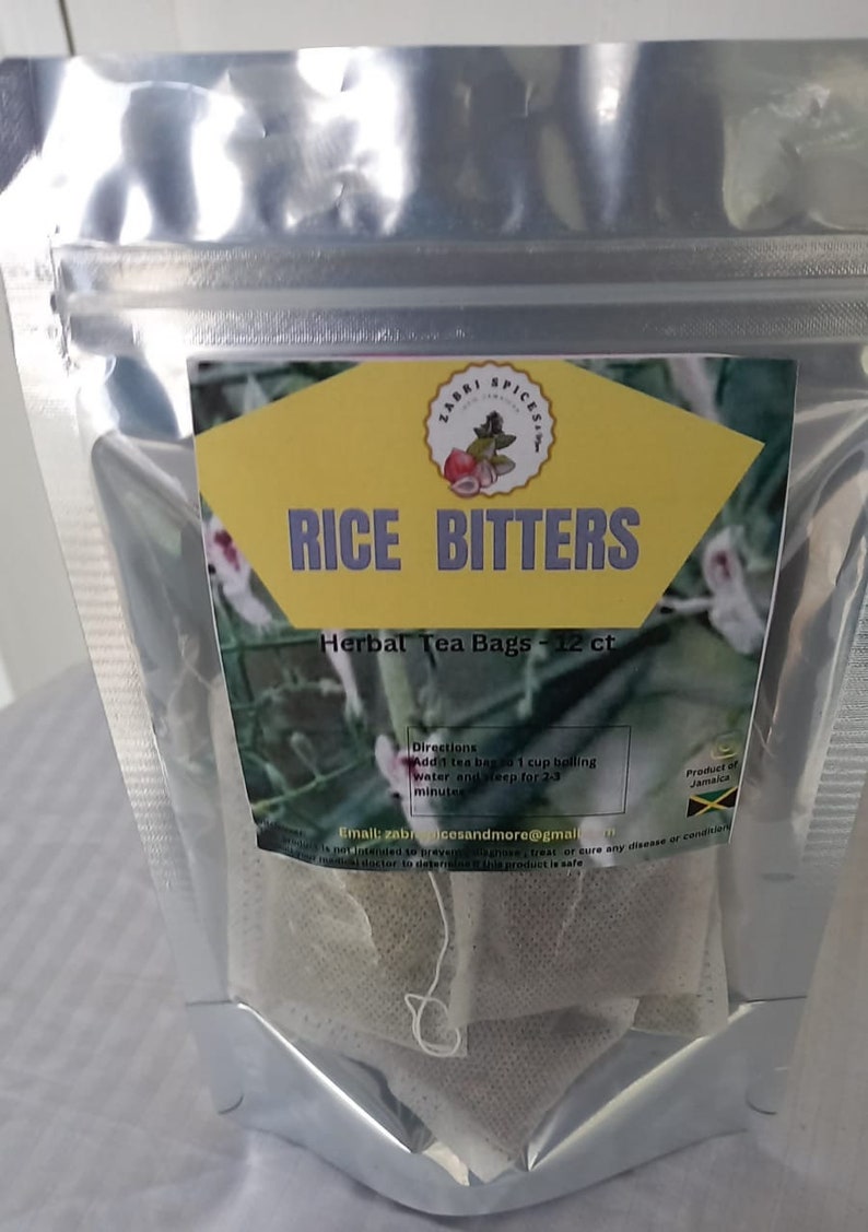 Jamaican Rice Bitters Herbal Tea Bags - Etsy