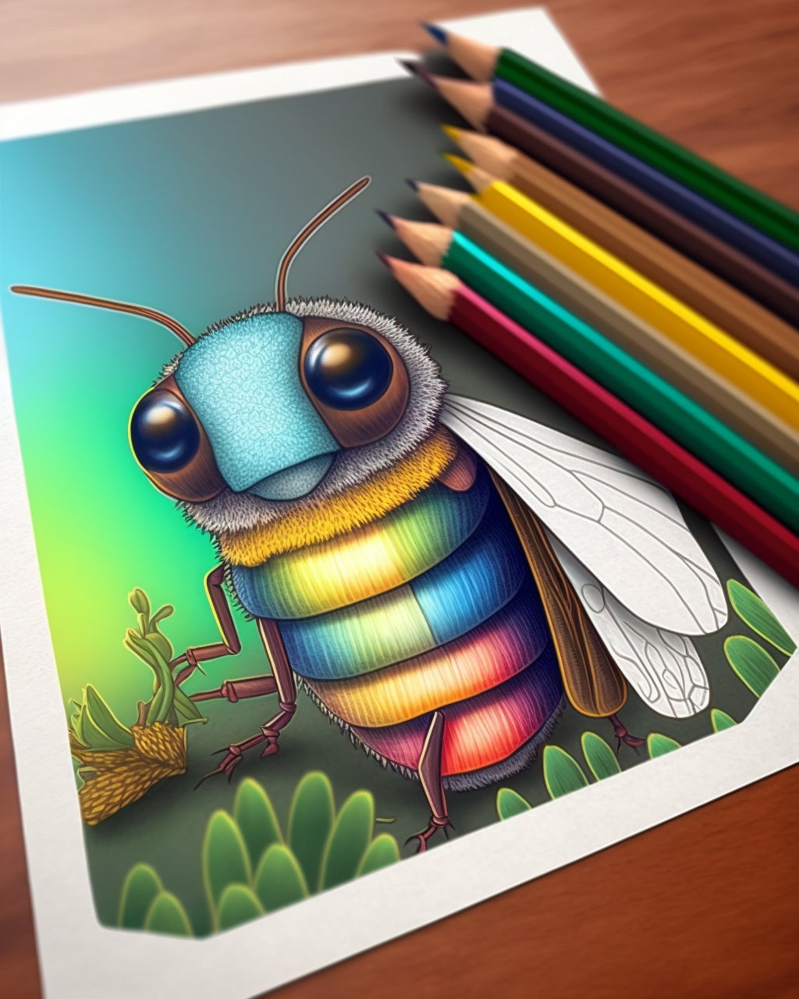 20 Cute Bug Coloring Pages | Instant Download PDF | Digital File ...