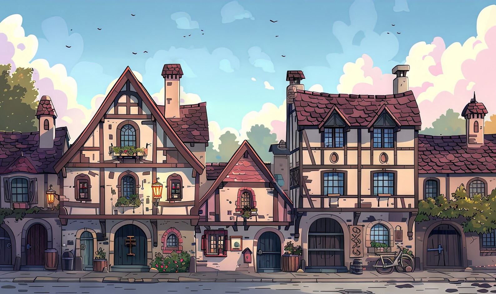 Medieval Era Cartoon Backdrops Series 9 Knights Kings Backdrops | 2D ...