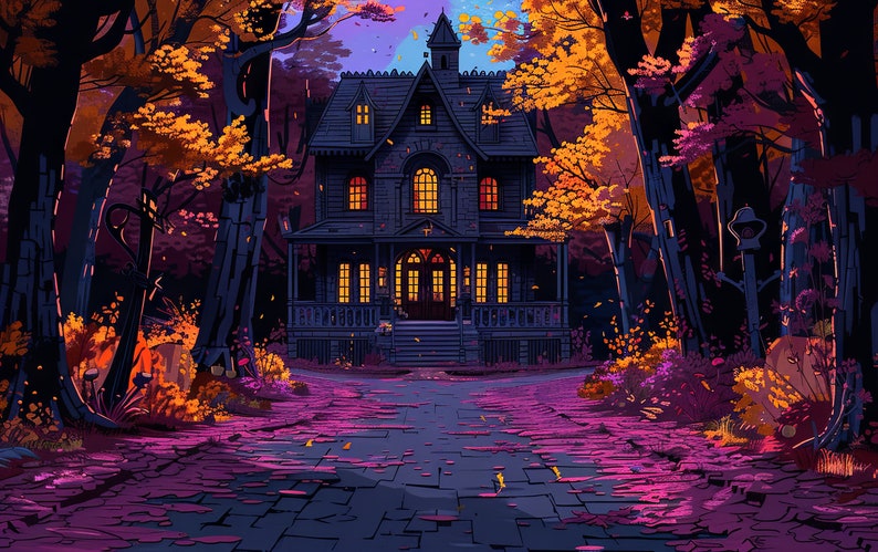 Gothic Backdrops, Goth Cartoon Backgrounds, Spooky Cartoon ...