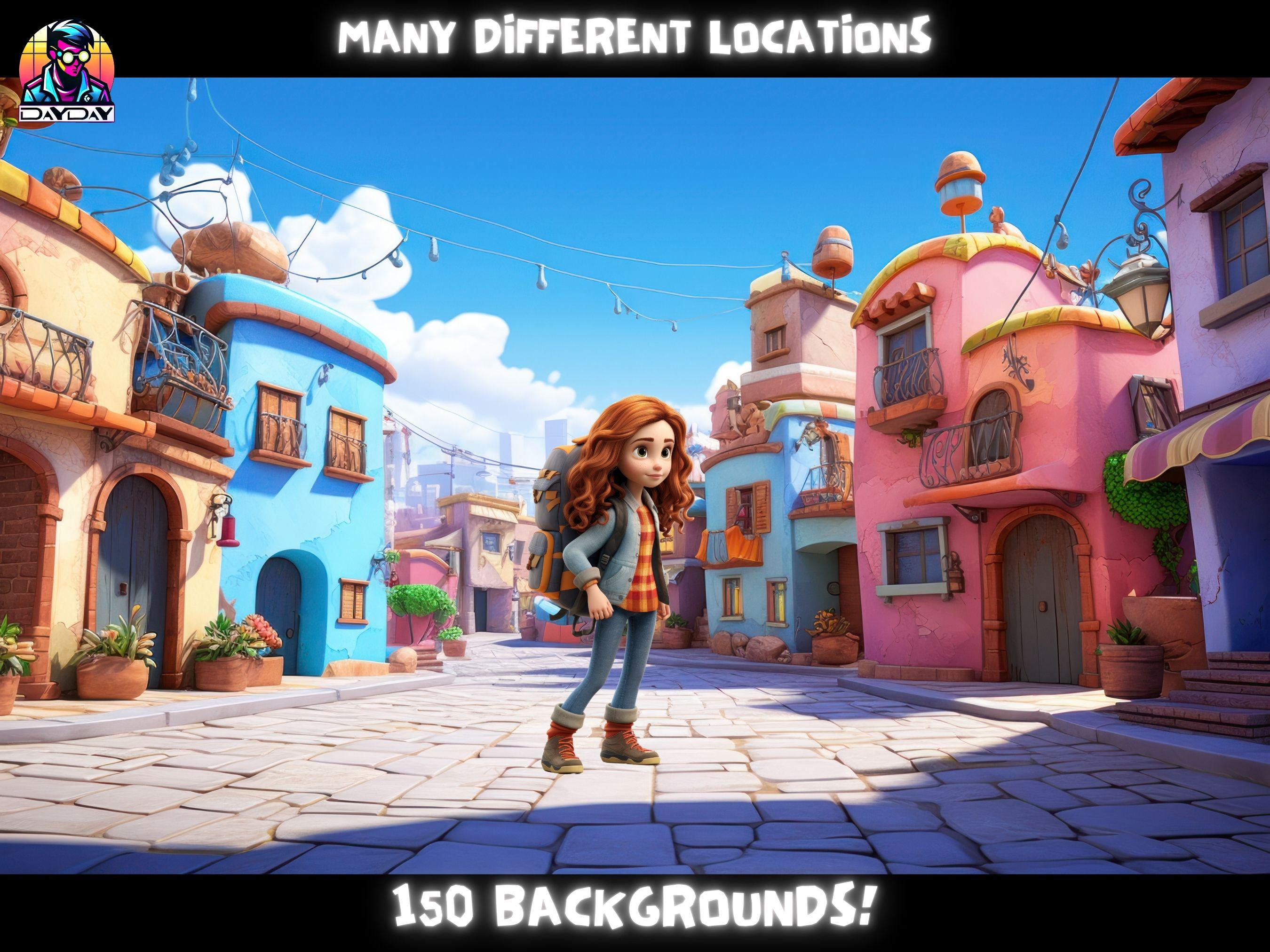 150 High-res Cartoon Backgrounds, 5K Cartoon Backdrops for Animators ...