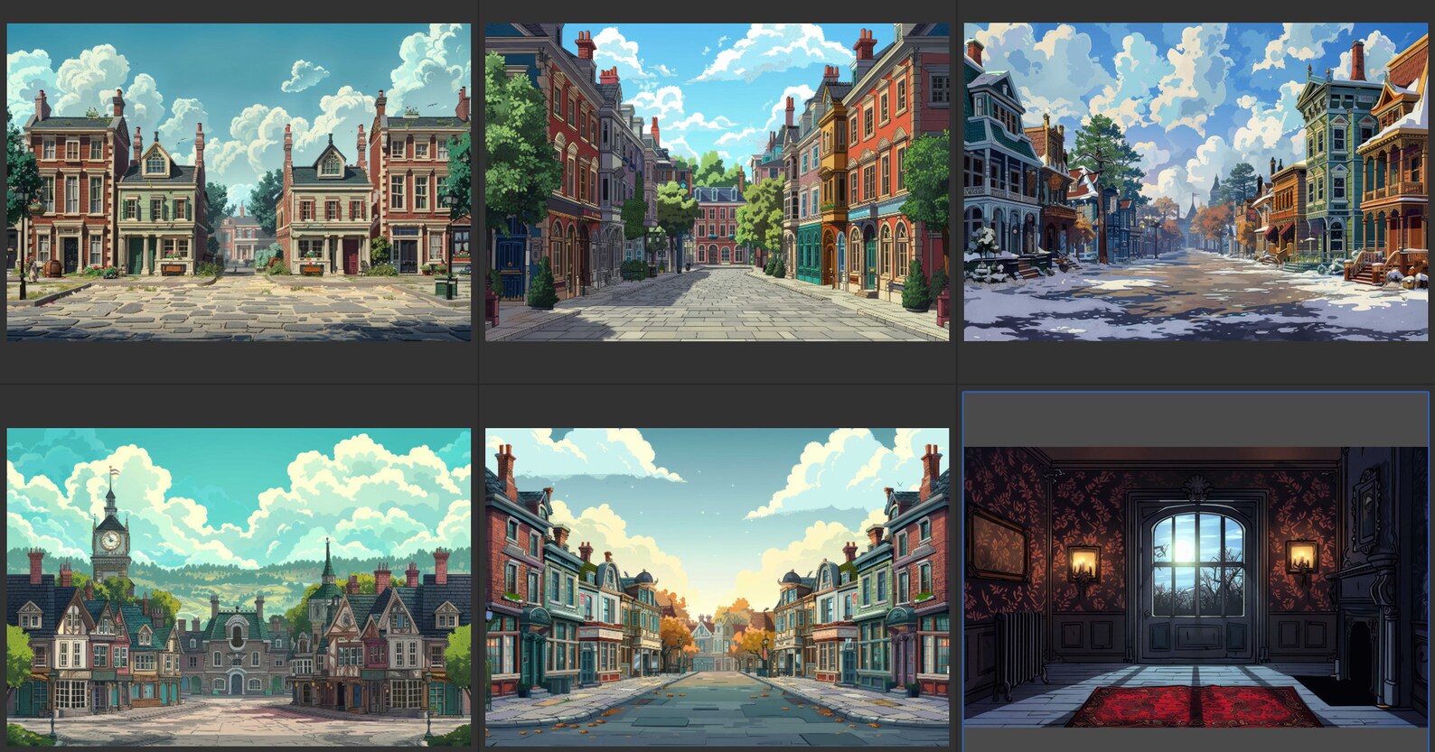 Victorian Era Cartoon Backdrops Series 8 19th Century Brtitain England ...