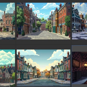 Victorian Era Cartoon Backdrops Series 8 - 19th Century Brtitain ...