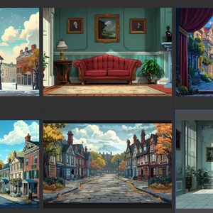 Victorian Era Cartoon Backdrops Series 8 - 19th Century Brtitain ...
