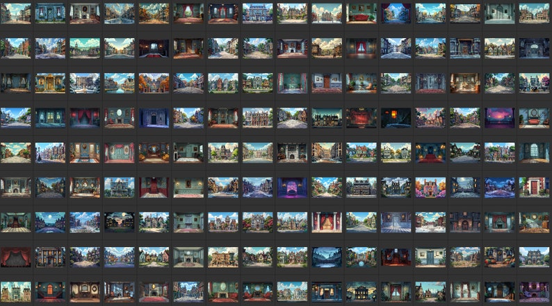 Victorian Era Cartoon Backdrops Series 8 - 19th Century Brtitain ...