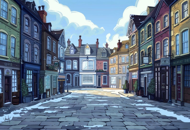 Victorian Era Cartoon Backdrops Series 8 - 19th Century Brtitain ...