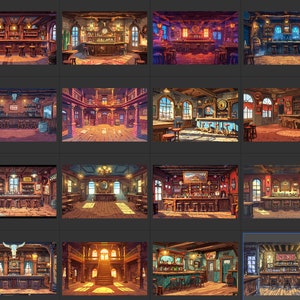 Wild West Cartoon Backgrounds Series 7 | 200+ 2D Saloon Western ...