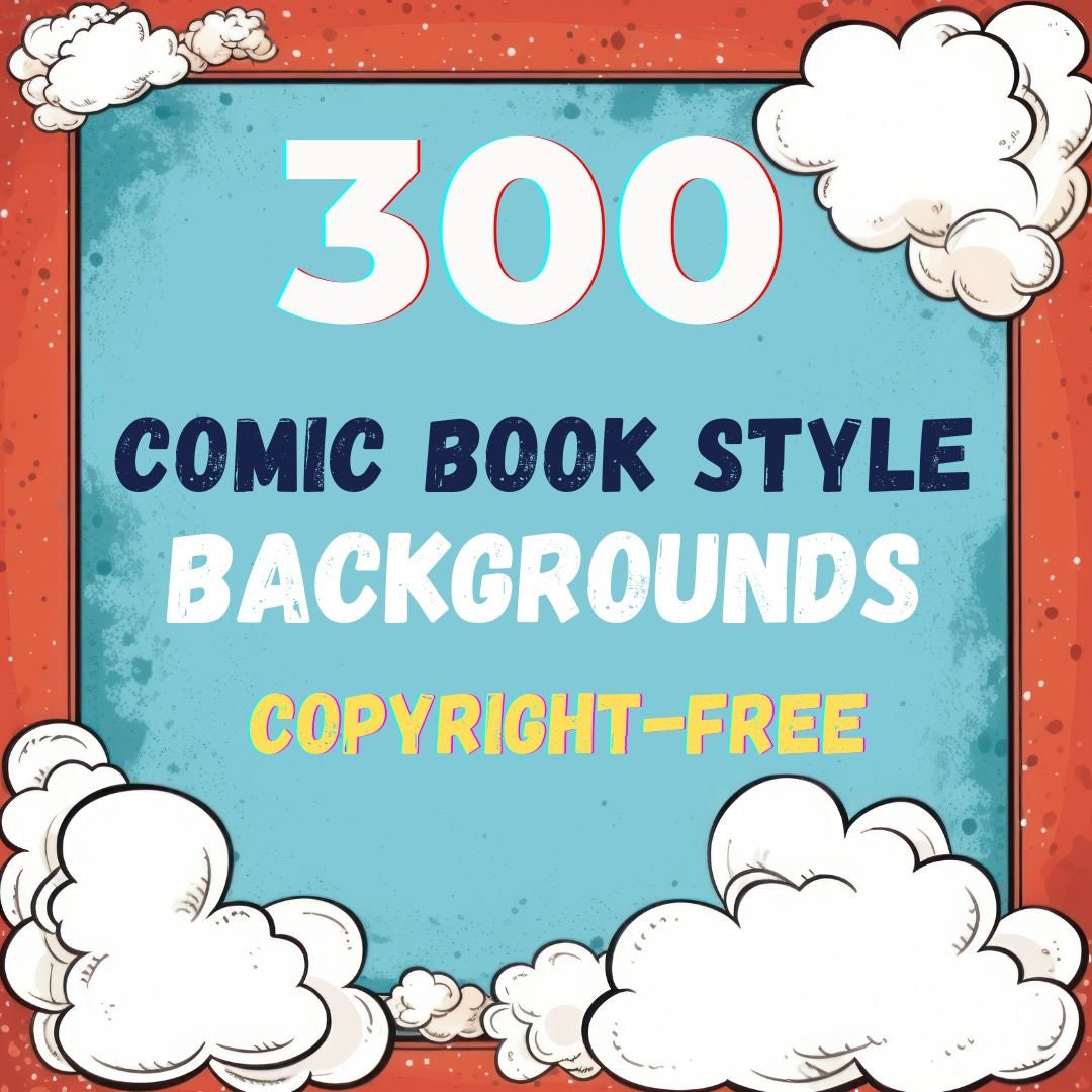 Comic Book Text Backdrops, Graphic Novel Style Background, Ideal for ...
