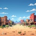 Wild West Cartoon Backgrounds Series 7 | 200+ 2D Saloon Western ...