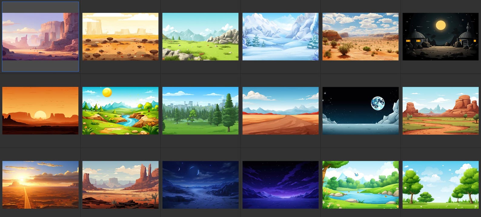 150 High-res Cartoon Backgrounds, 5K Cartoon Backdrops for Animators ...