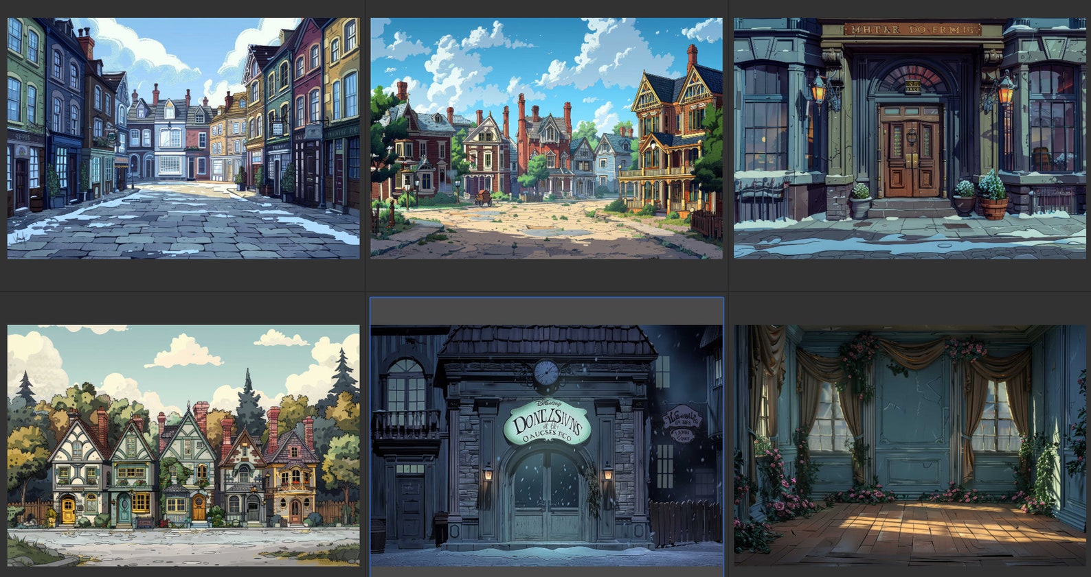 Victorian Era Cartoon Backdrops Series 8 - 19th Century Brtitain ...