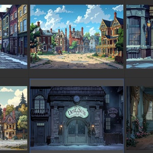 Victorian Era Cartoon Backdrops Series 8 - 19th Century Brtitain ...
