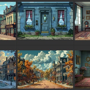 Victorian Era Cartoon Backdrops Series 8 - 19th Century Brtitain ...