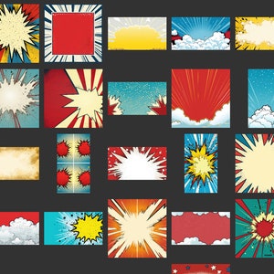 Comic Book Text Backdrops, Graphic Novel Style Background, Ideal for ...