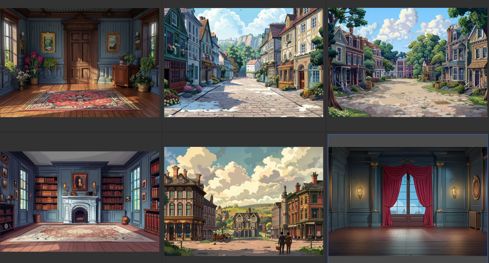 Victorian Era Cartoon Backdrops Series 8 - 19th Century Brtitain ...