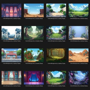100 Cartoon Backgrounds, 5K, High-resolution Backdrops, Animator Images ...