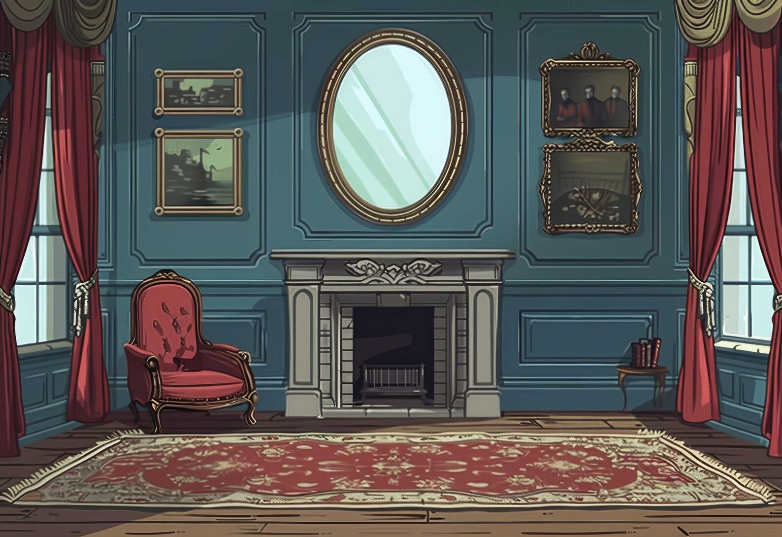 Victorian Era Cartoon Backdrops Series 8 19th Century Brtitain England ...