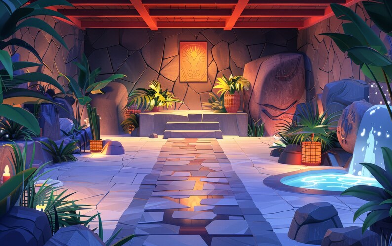 200 Jurassic Era Cartoon Backgrounds Series 10 Dinosaur Prehistoric 2D ...