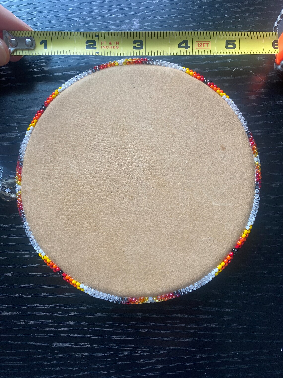 Beaded Quill Ringed Medallion - Etsy