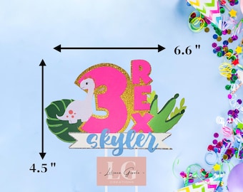 3 Rex Cake Topper in Kenzie - Etsy