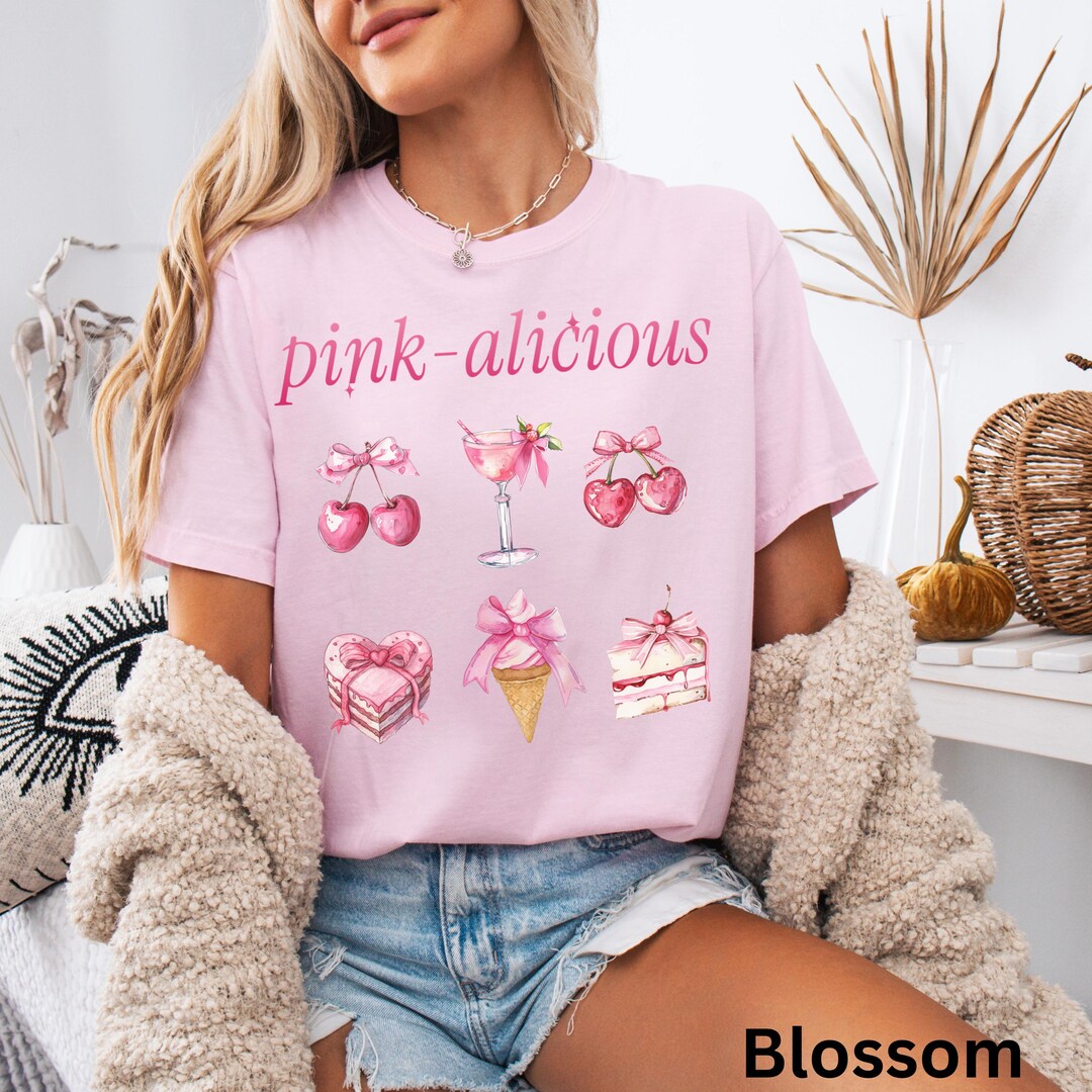 Pink Bakery Shirt Pink Coquette Bow Baking Tee Pink-alicious Tshirt ...