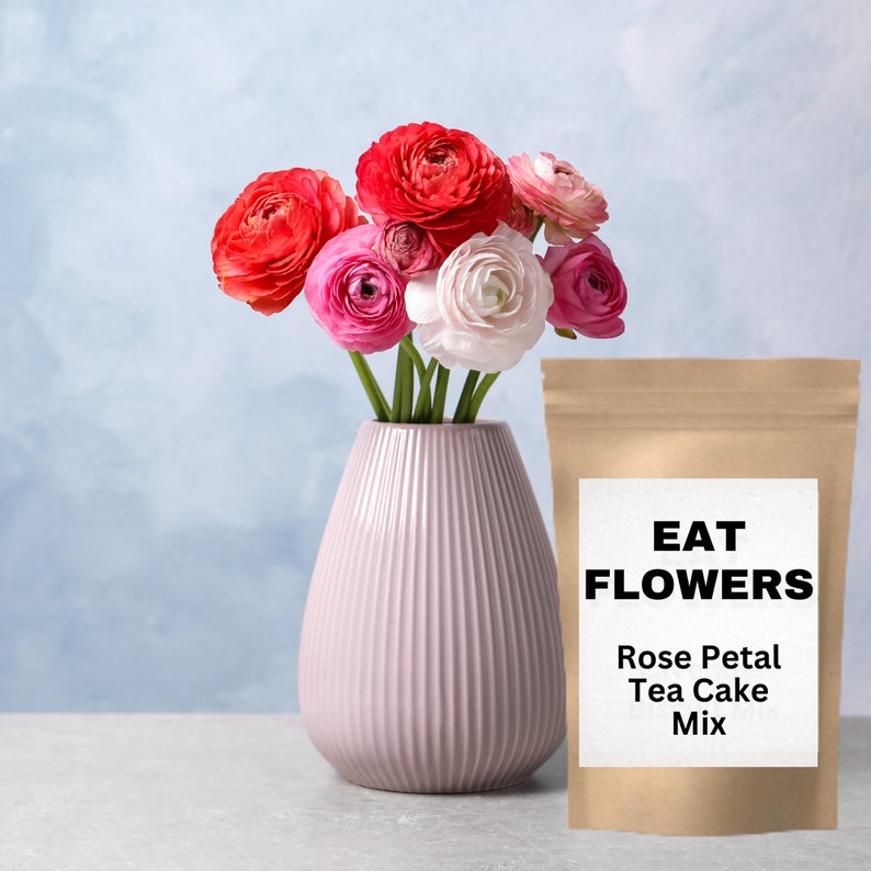 Rose Petal Tea Cake/gifts for Foodies/gourmet Baking Mixes/tea Time ...