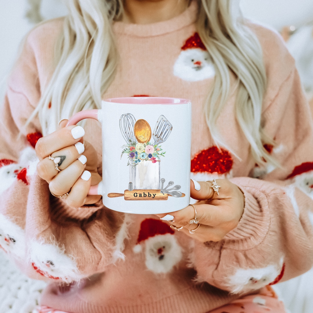 Personalized Baker's Mug, Custom Name Baking Mug, Bakery Mug, Gift for ...