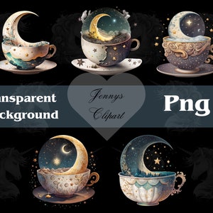 Divine Tea Time, Digital Download, Clipart Bundle, Tea Cups, Tea Pots ...