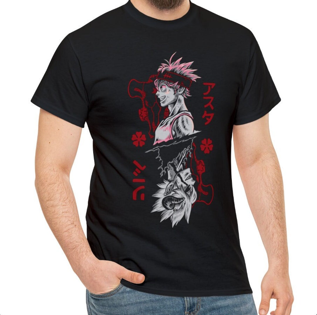 As.ta 2 Face Shirt, Ast.a Shirt, Manga Shirt, Japaness Anime Shirt ...