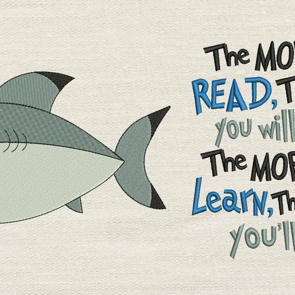 Reading Embroidery - Etsy