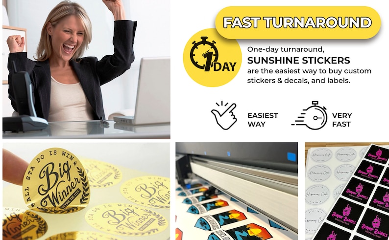 Custom Vinyl Waterproof Stickers Cut Any Shape. Custom Bulk Stickers ...