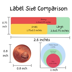 Daycare Round Labels/ Personalized/ Waterproof/ Dishwasher-safe/ Round ...